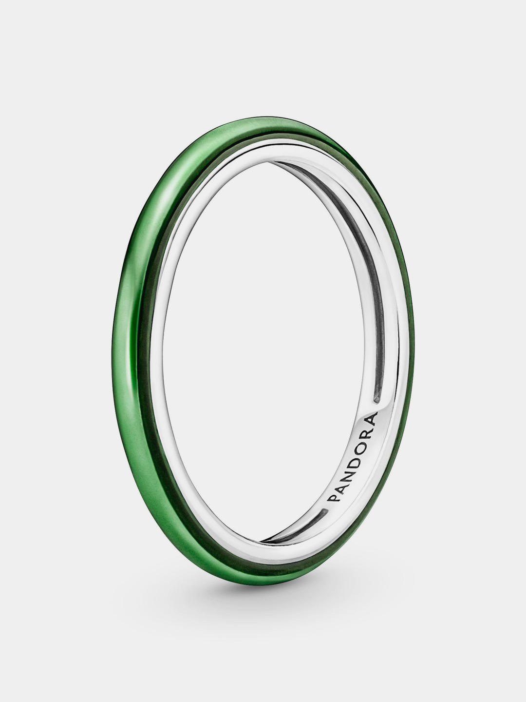 Кольцо из эмали зеленое Pandora 199655C03 купить по низким ценам в ...