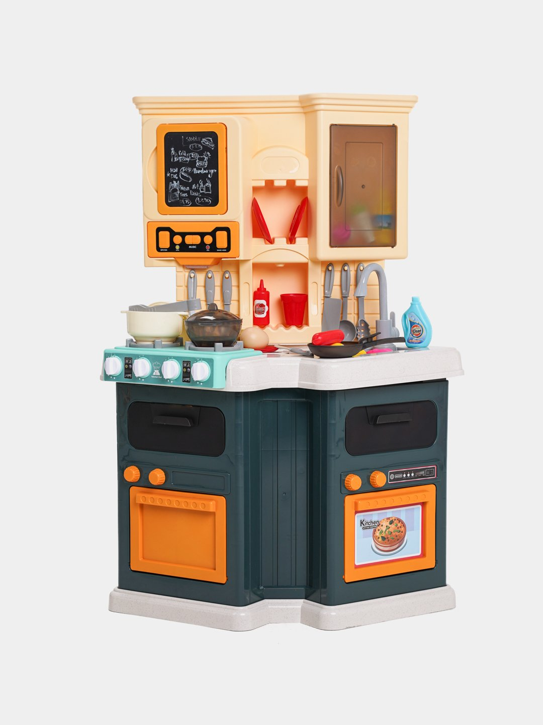 Bolalar oshxonasi bug' ovoz yorug'lik va suv bilan bolalar uchun anjomlar to'plamini arzon ...