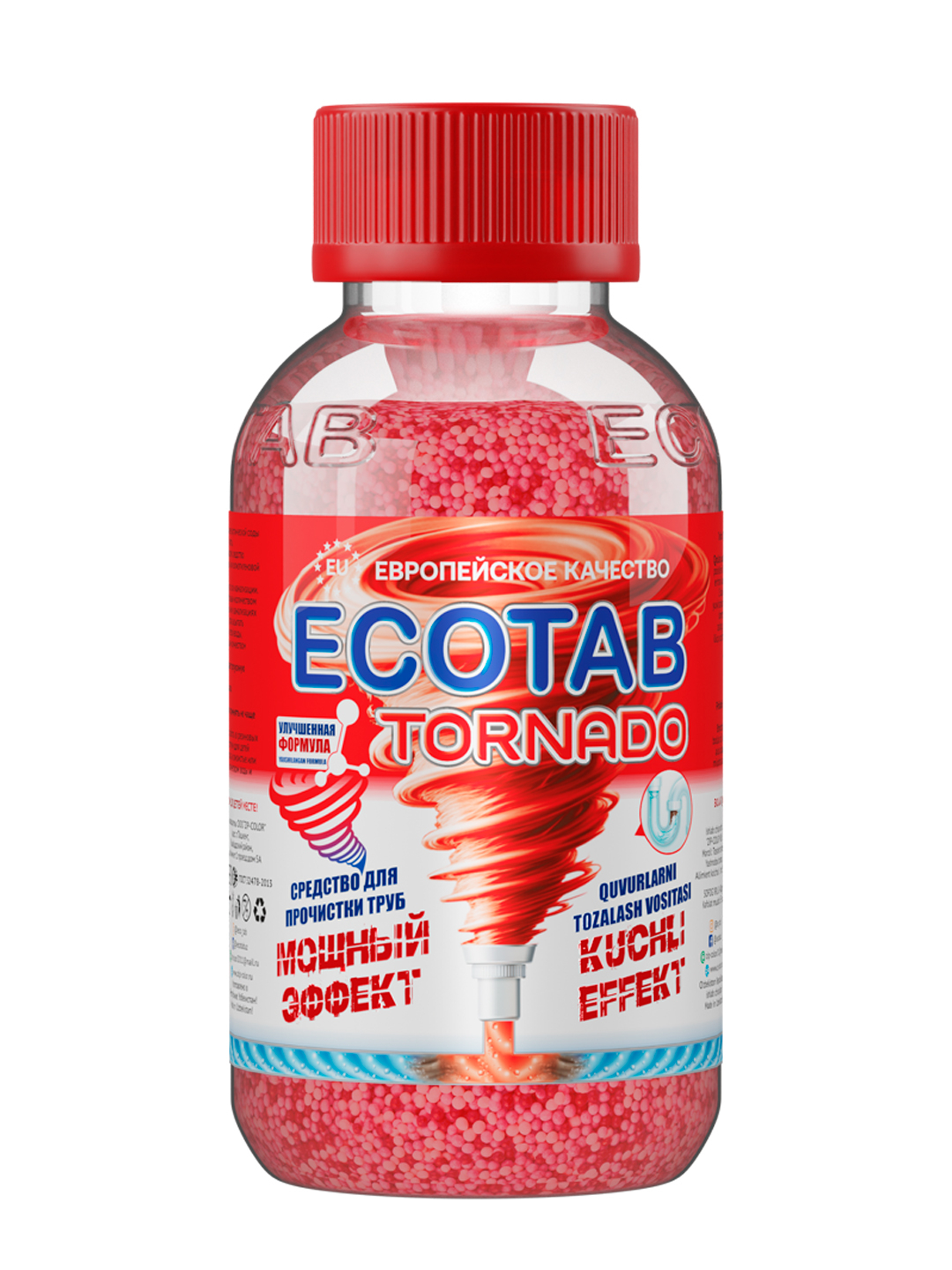 Средство для прочистки труб от засоров ECOTAB TORNADO купить по низким ценам в интернет-магазине ...