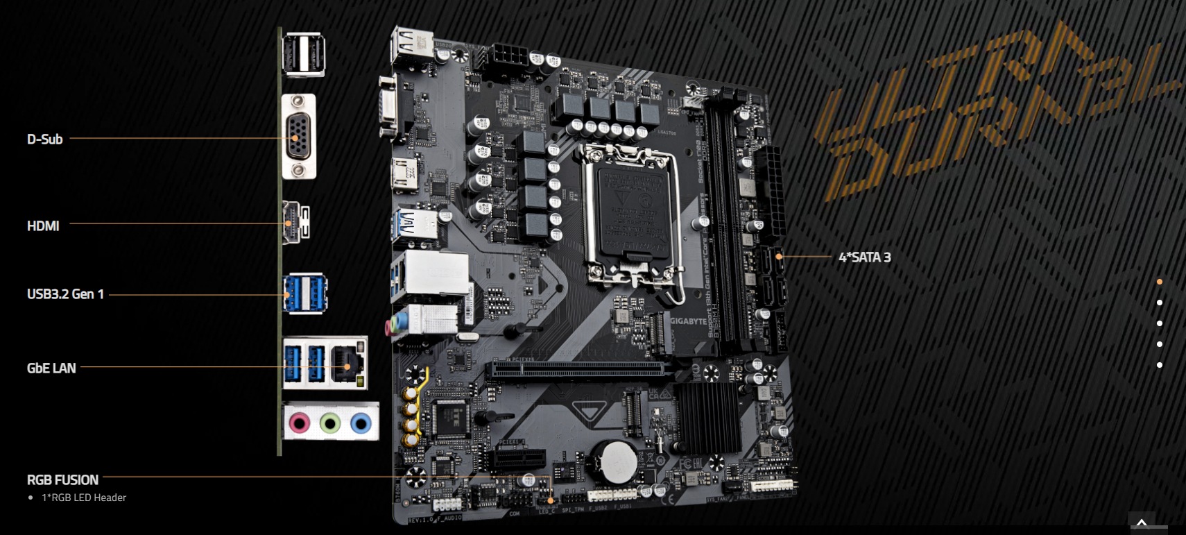 Gigabyte B760M-H DDR5 LGA1700 asosiy platasi, Intel 12/13/14 avlodini ...