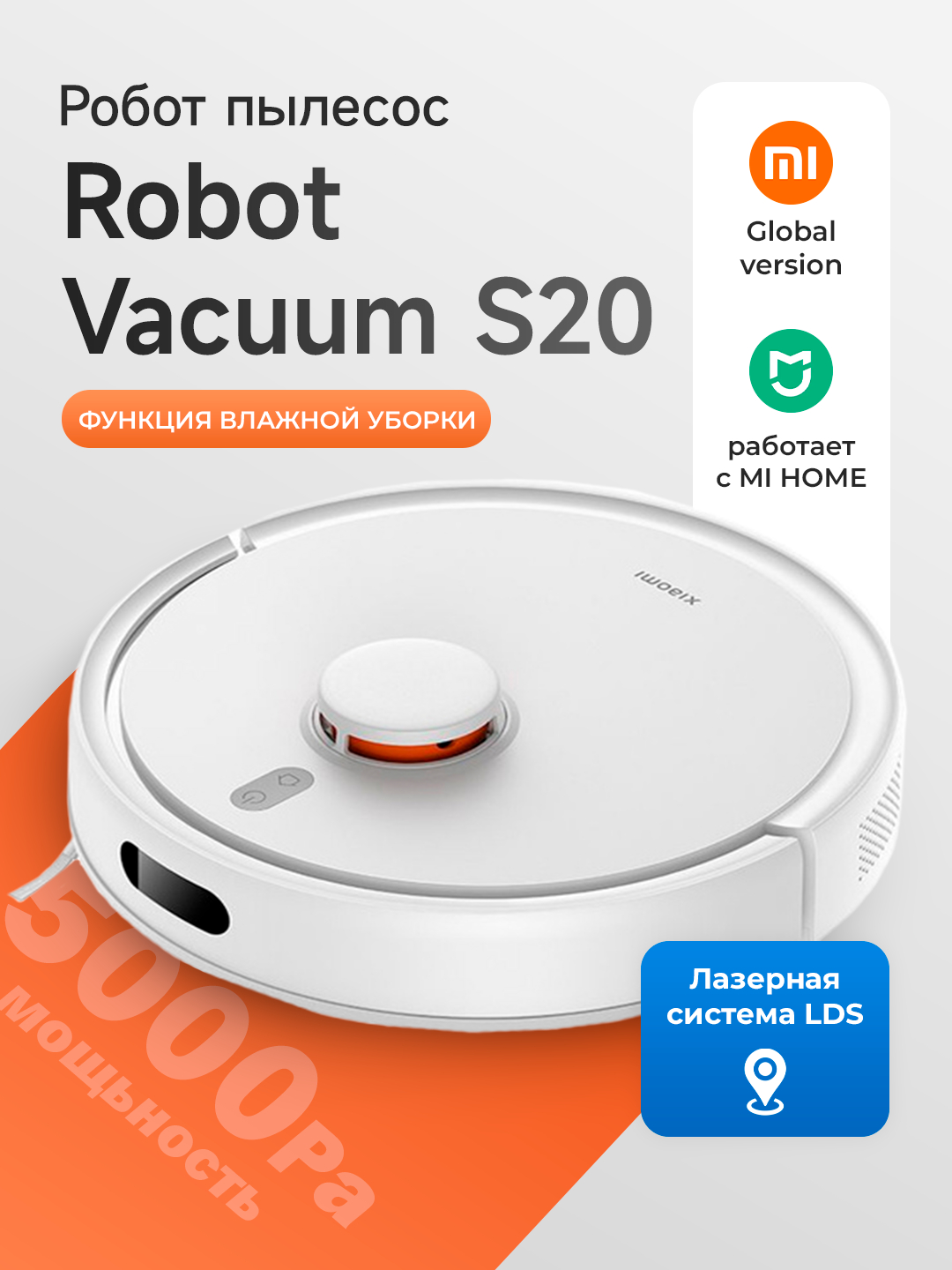 Роботы пылесосы Xiaomi Robot Vacuum S20 и X20, E5 Mop2lite, мощностью ...