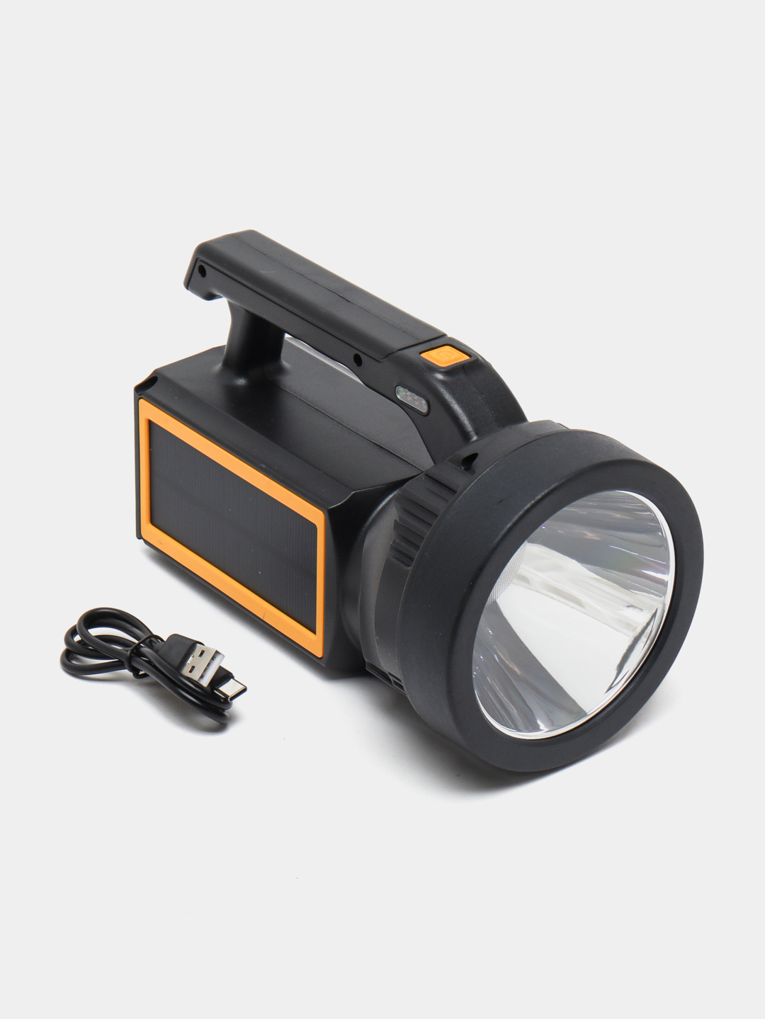 Перезаряжаемый уличный ручной фонарь с солнечной панелям и PowerBank ...