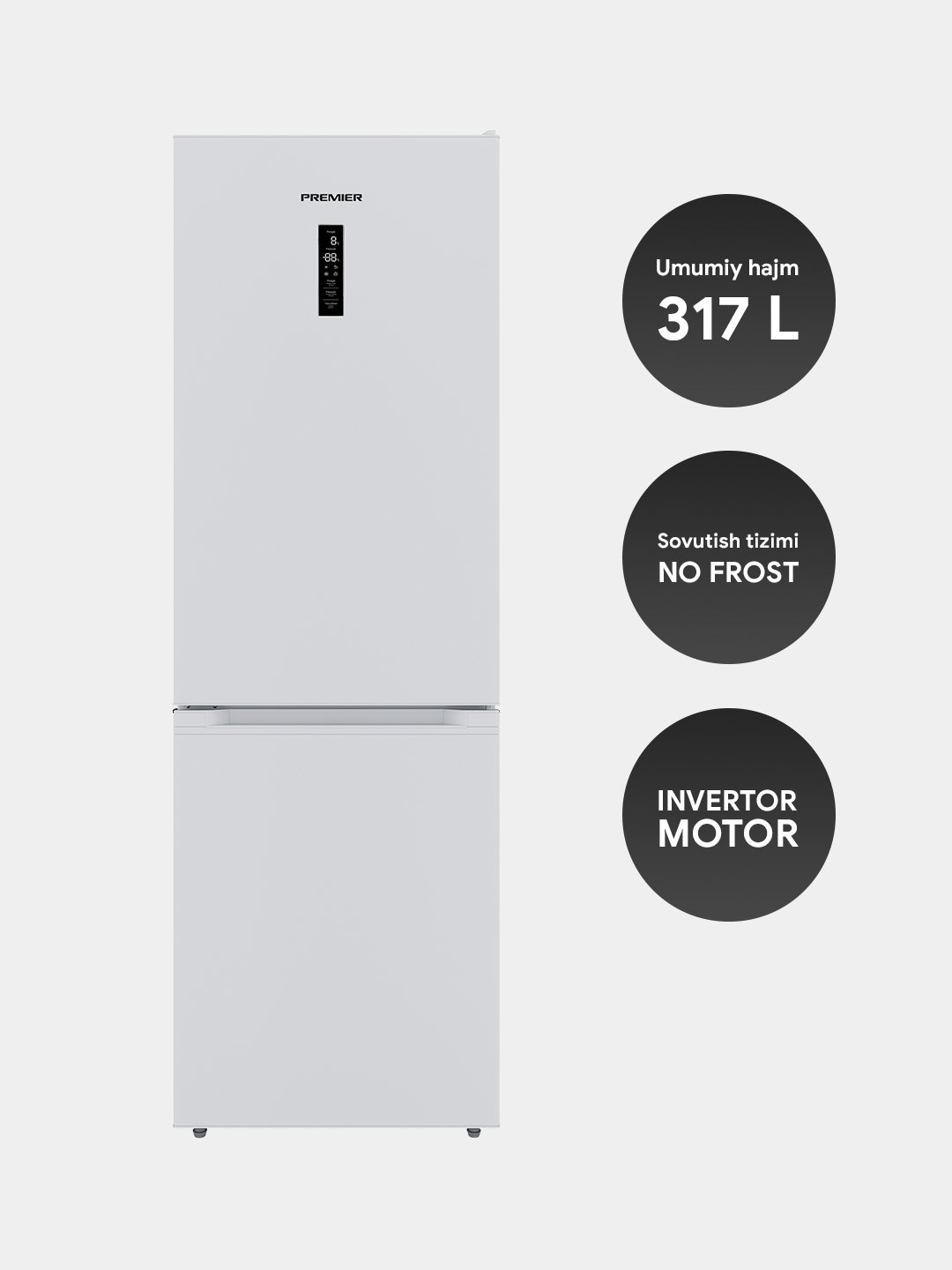 Холодильник Premier PRM-317BFNF, No Frost, Inverter, 317 л купить по ...