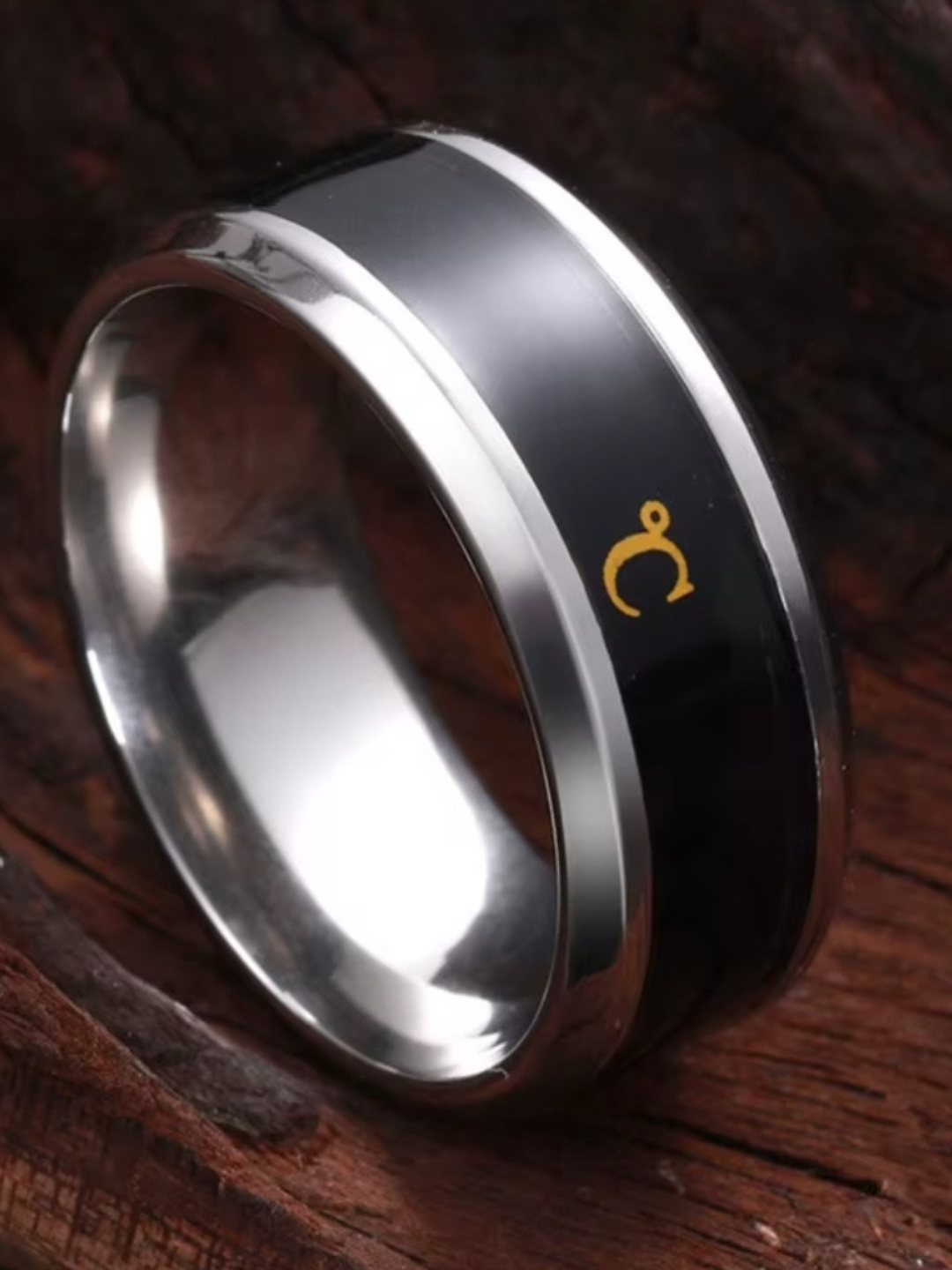 Haroratni o'lchaydigan uzuk kumush rang kumush rangni arzon narxda ...