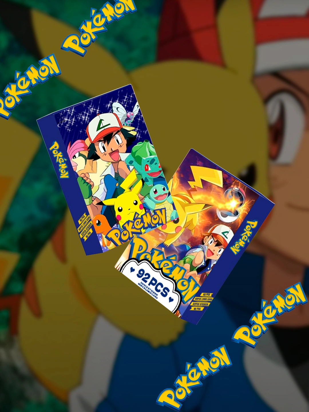 Карточки Pokemon, Lomo, аниме карты, 60 шт, 32 шт стикеров купить по ...
