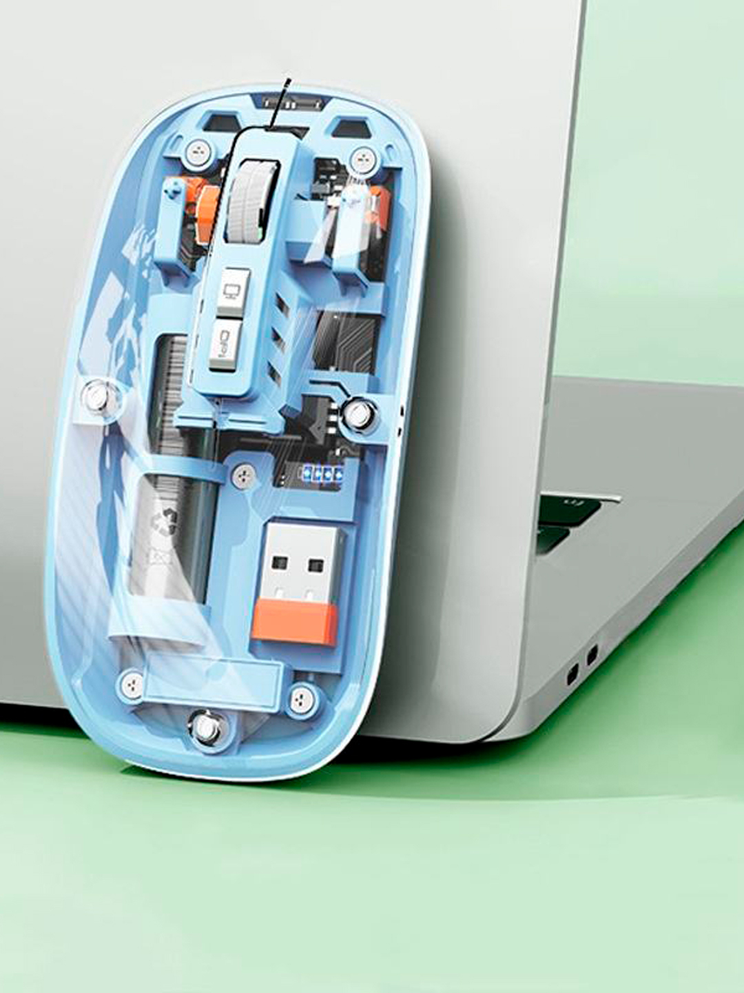 Simsiz sichqoncha Transparent Mouse 2, 1600/2400 DPIni arzon narxda ...