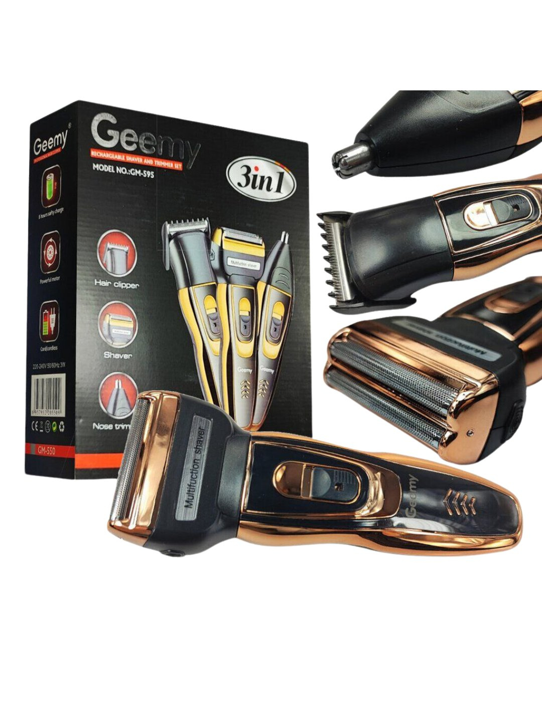 Geemy GM 595, GM 566, электробритва 3 в 1 для триммера для удаления бороды и усов купить по ...