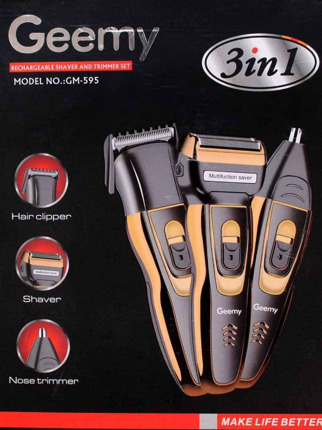 Geemy GM 595, GM 566, электробритва 3 в 1 для триммера для удаления бороды и усов купить по ...