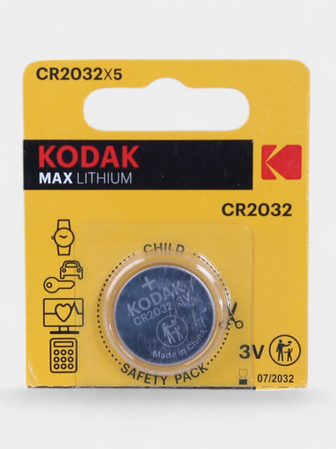 KODAK MAX CR2032 3v 1 шт купить по низким ценам в интернет-магазине Uzum (1450955)