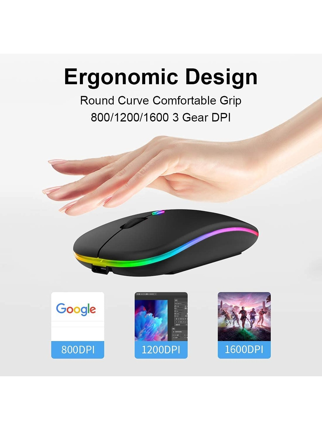 Simsiz kompyuter sichqoni, RGB yoruglik bilanni arzon narxda sotib ...