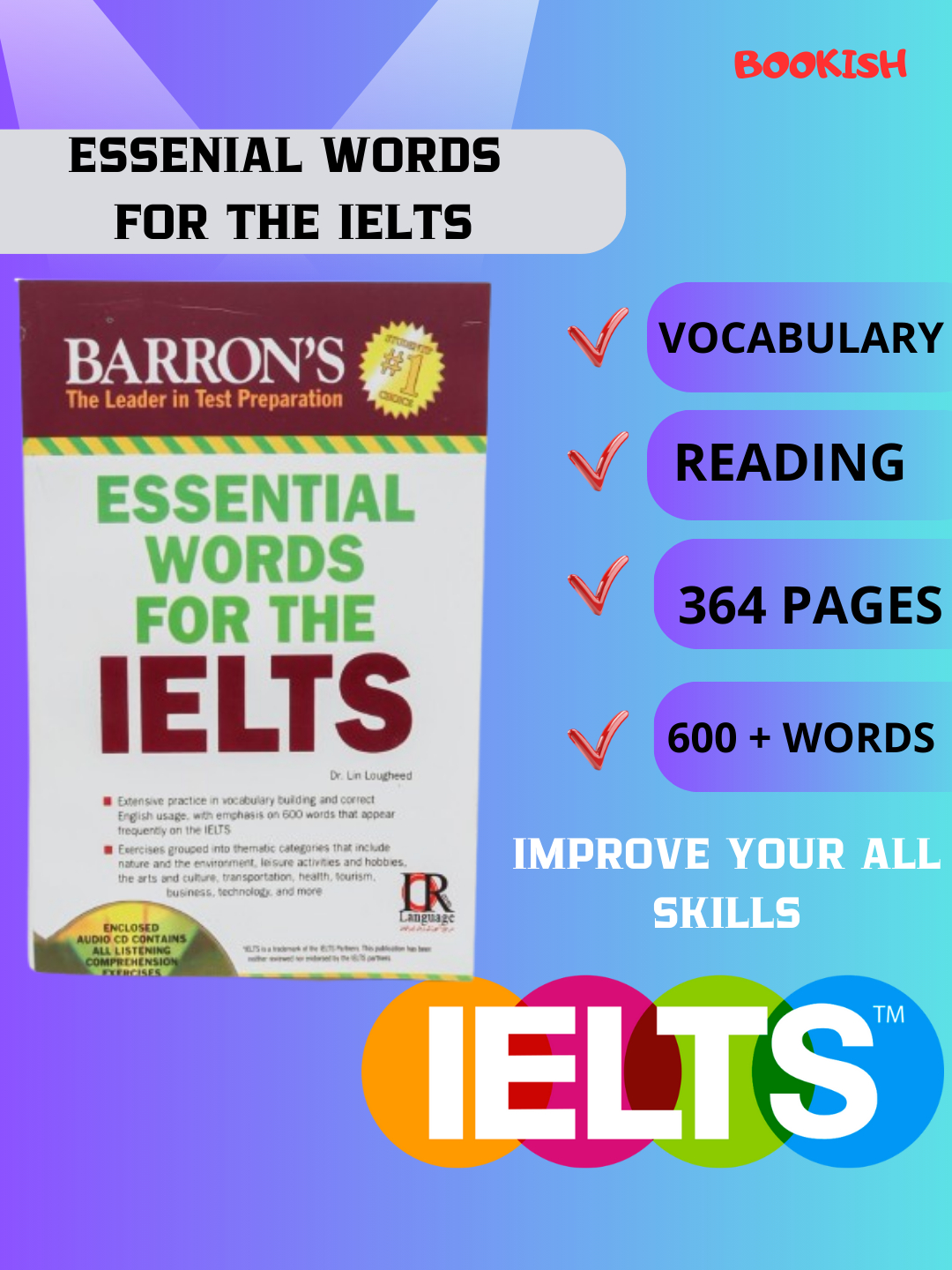 Barrons essential words for the ielts READING VOCABULARY IELTS купить ...