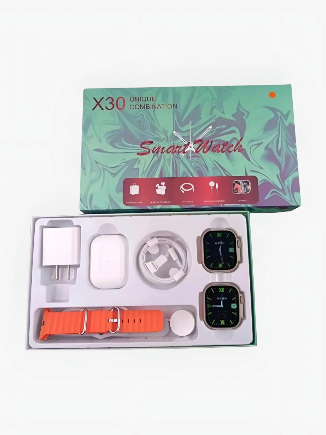 Умные часы, 2 шт, 2 ремешка, airpods pro2, smart watch X30 за 189990 ...