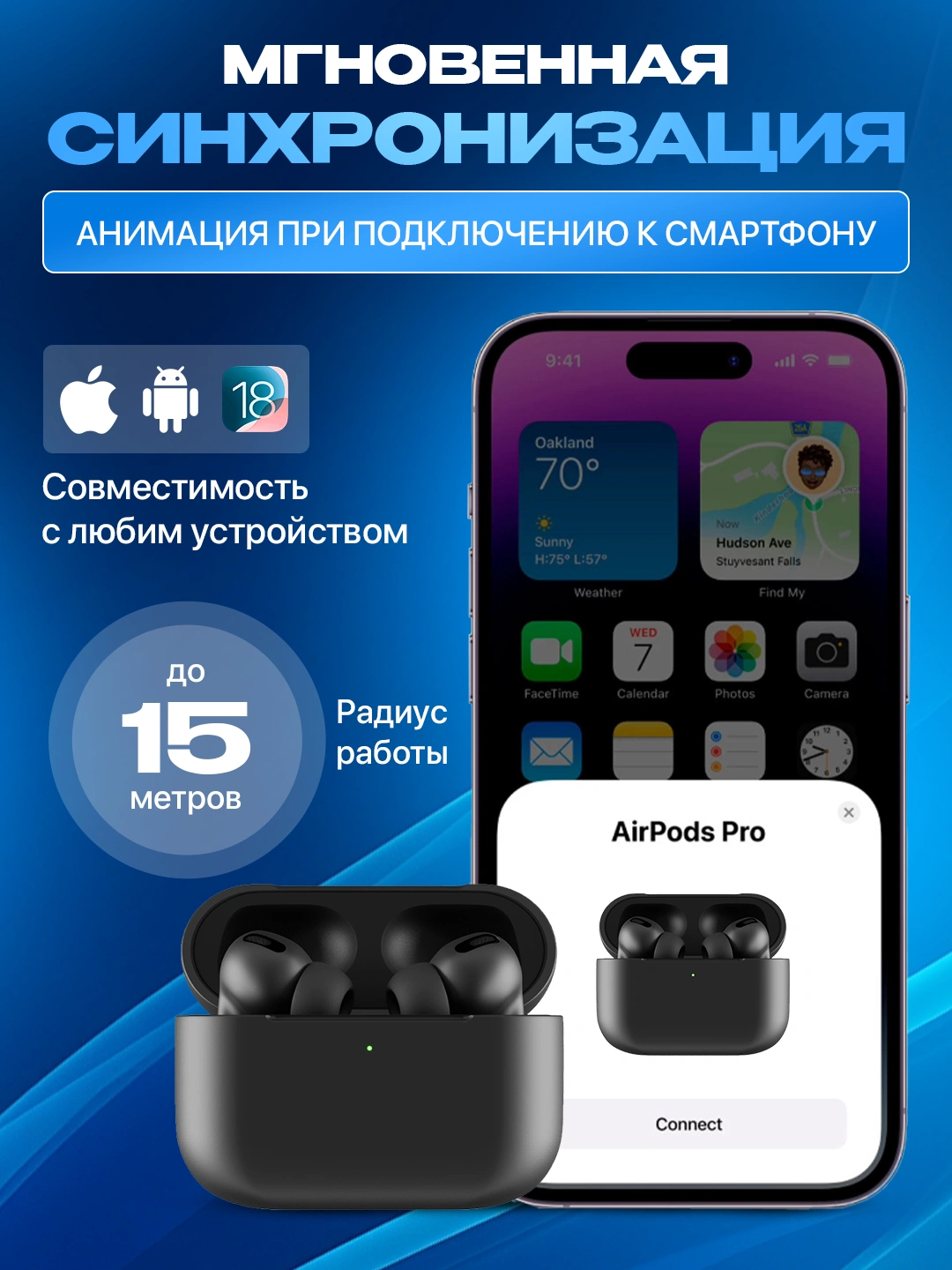 Беспроводные наушники Pods Pro 2 Premium/Беспроводные наушники Airpods ...