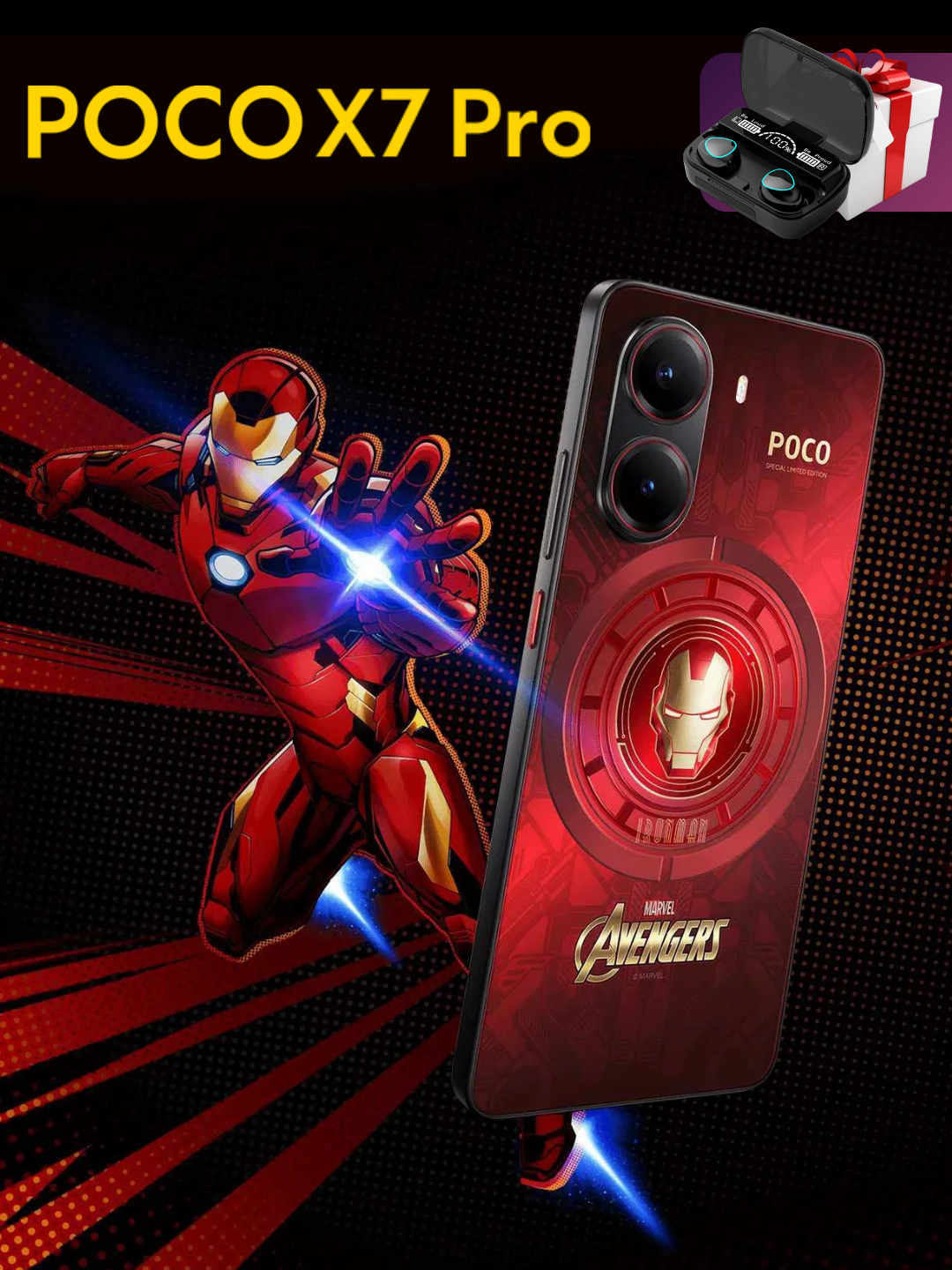 Smartfon Xiaomi Poco X7 Pro 5G Sovg'aga Bluetooth quloqchin TWS M10 ...