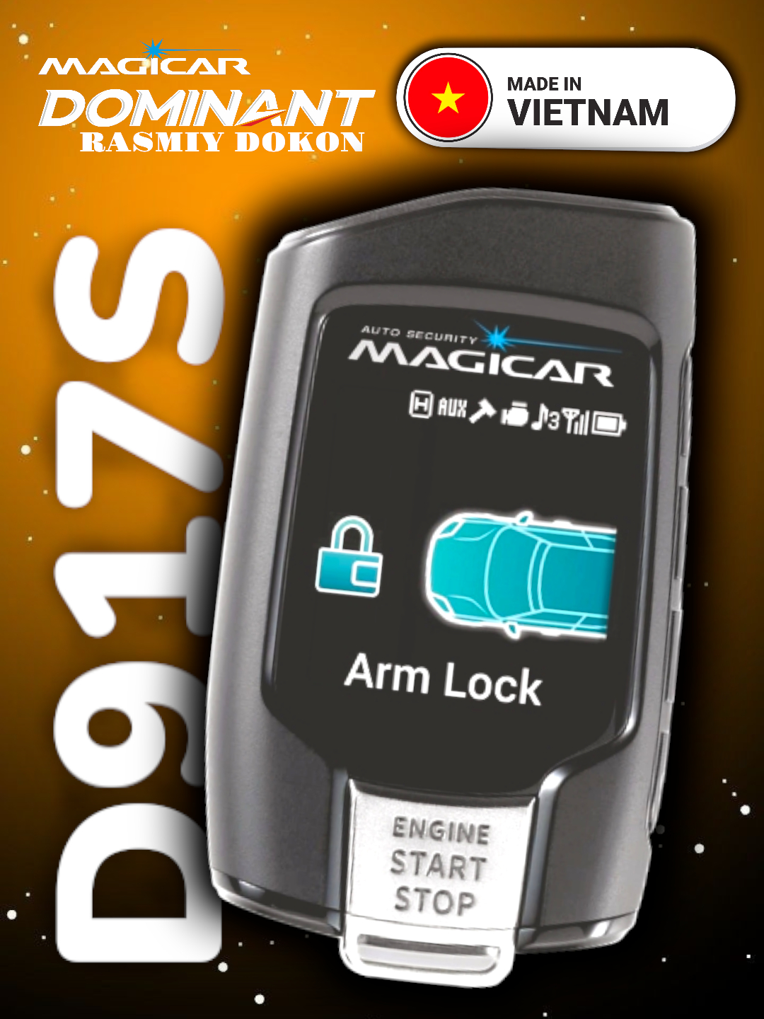 Сигнализация Dominant Magicar D917S, с дистанционным управлением, для автомобиля за 1850000 сум ...