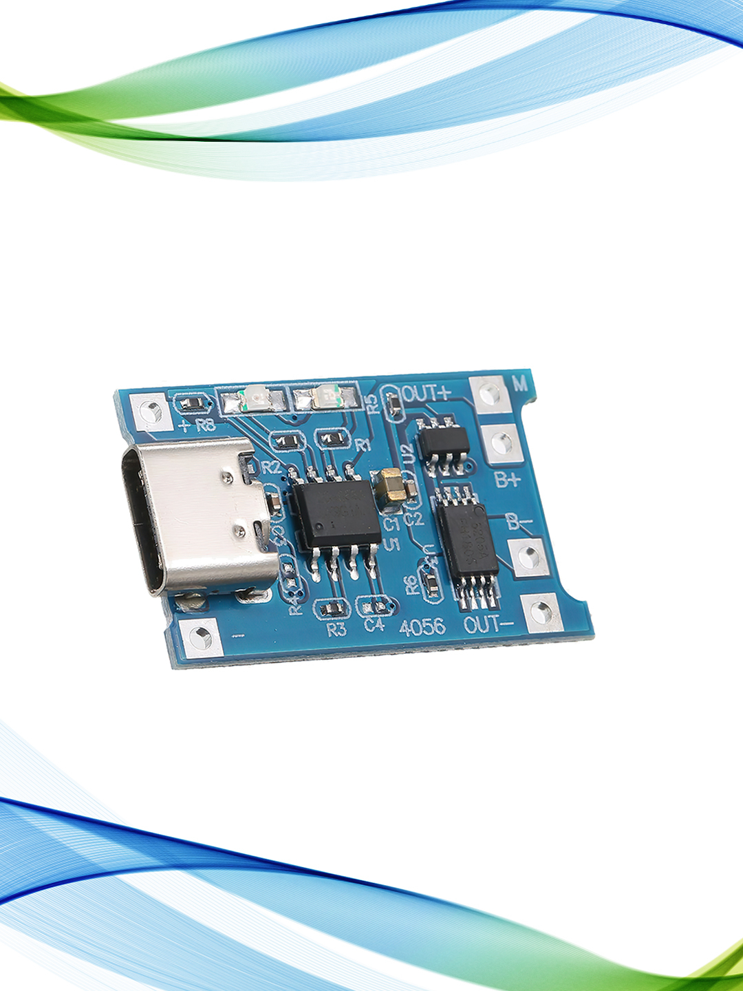 TP4056A Type-C va Micro USB litiy batareyalarini zaryadlash va himoyalash moduli 9900 so'mga 76% ...