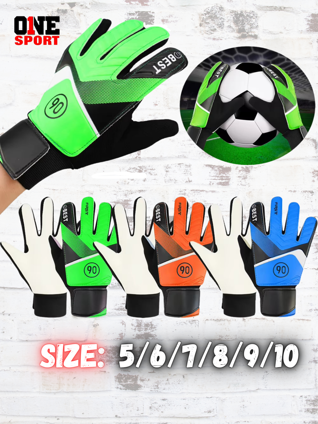 O'smirlar va kattalar uchun futbol darvozabon qo'lqoplari 95000 so'mga ...