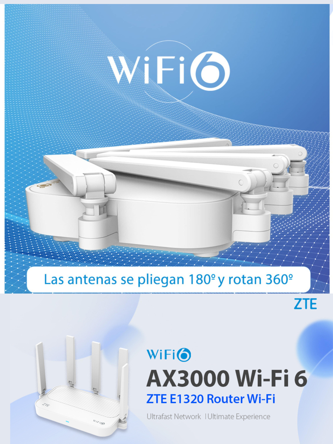 Router ZTE E2633 Wi-Fi 6 AX3000Mbps Qamrov: 360qamrov va 5 ta tashqi ...