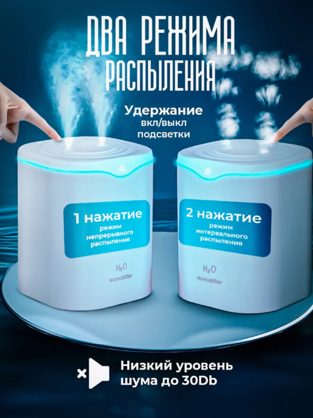 Uy va ofis uchun yorug'likli ultratovushli havo namlagichi, 2 l, 4 lni arzon narxda sotib oling ...