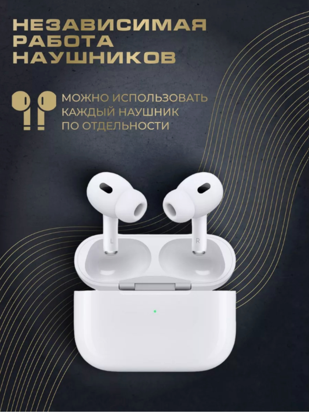 Беспроводные наушники Pods Pro 2, сенсорные, с беспроводной зарядкой ...