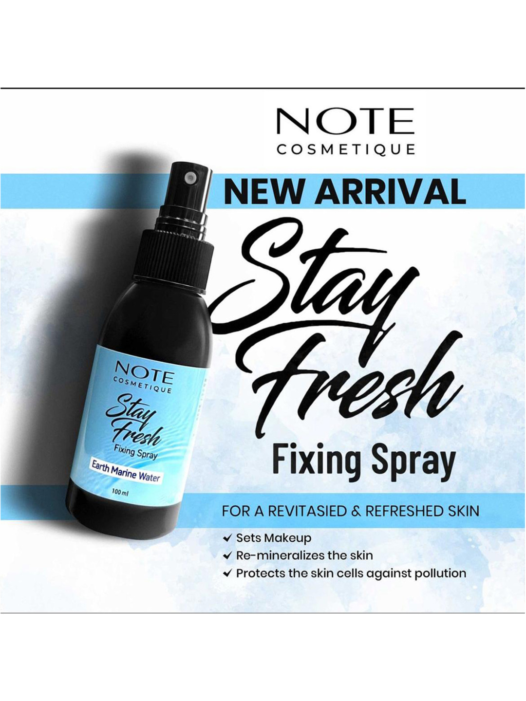 Фиксатор для макияжа NOTE STAY FRESH FIXING SPRAY, 100 мл купить по ...