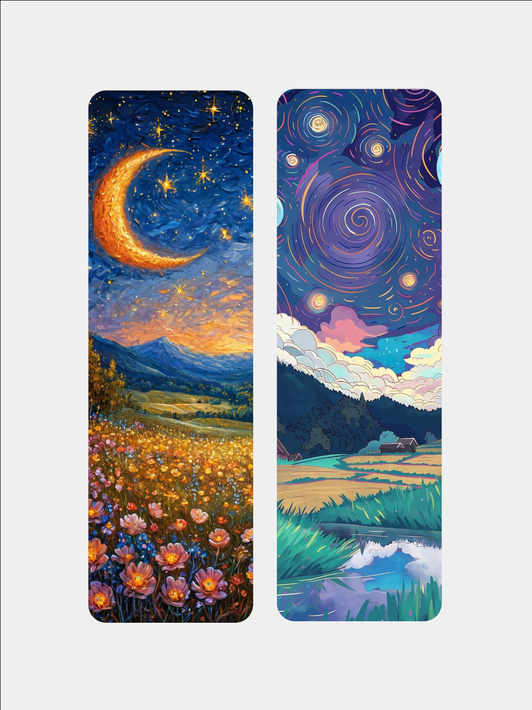 Laminatsiyalangan xatcho'plar "Yulduzli tun", 2 dona to'plamni arzon ...