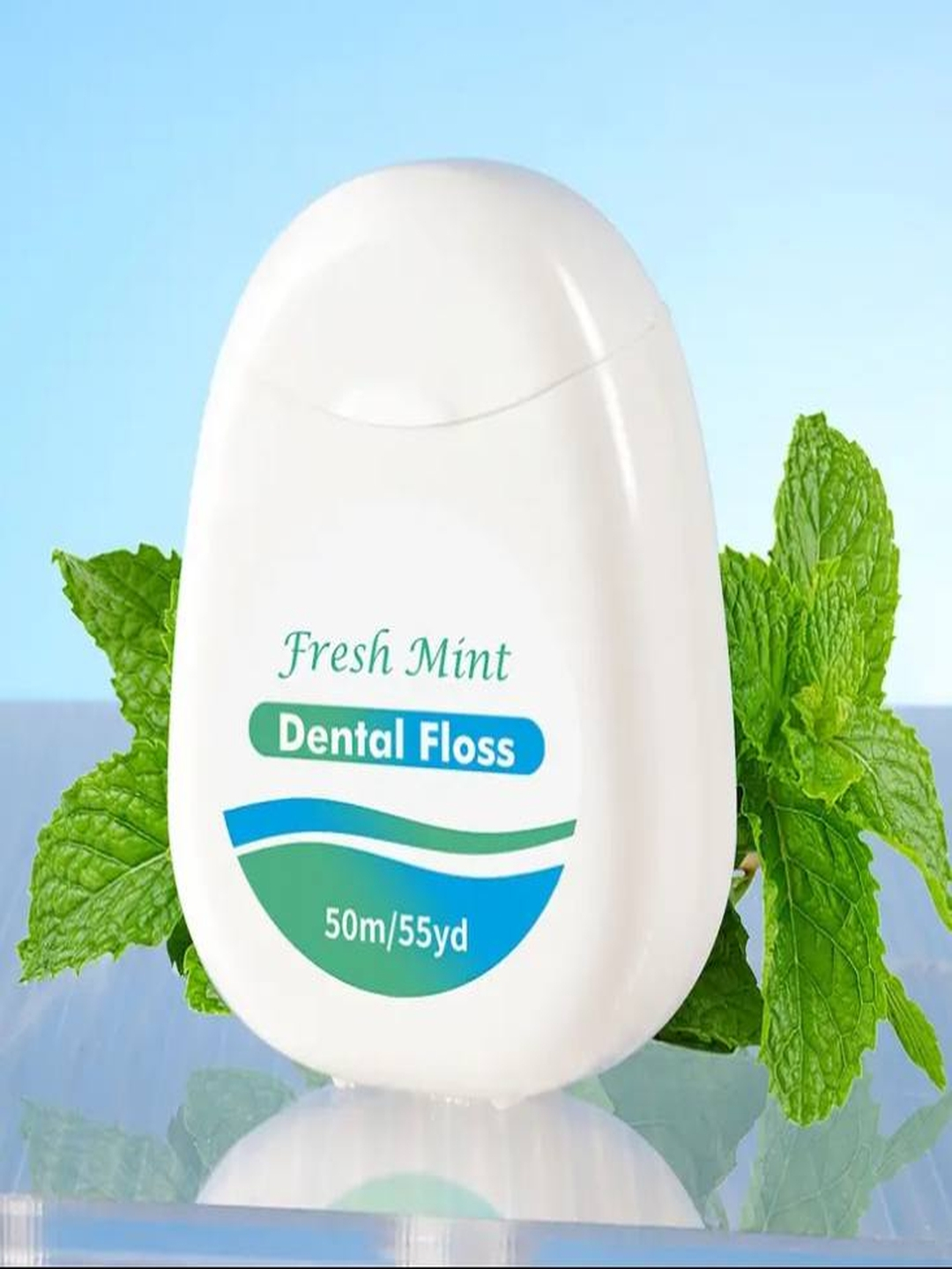 50 metrlik mumli tish ipi, yalpiz tamlini arzon narxda sotib oling ...