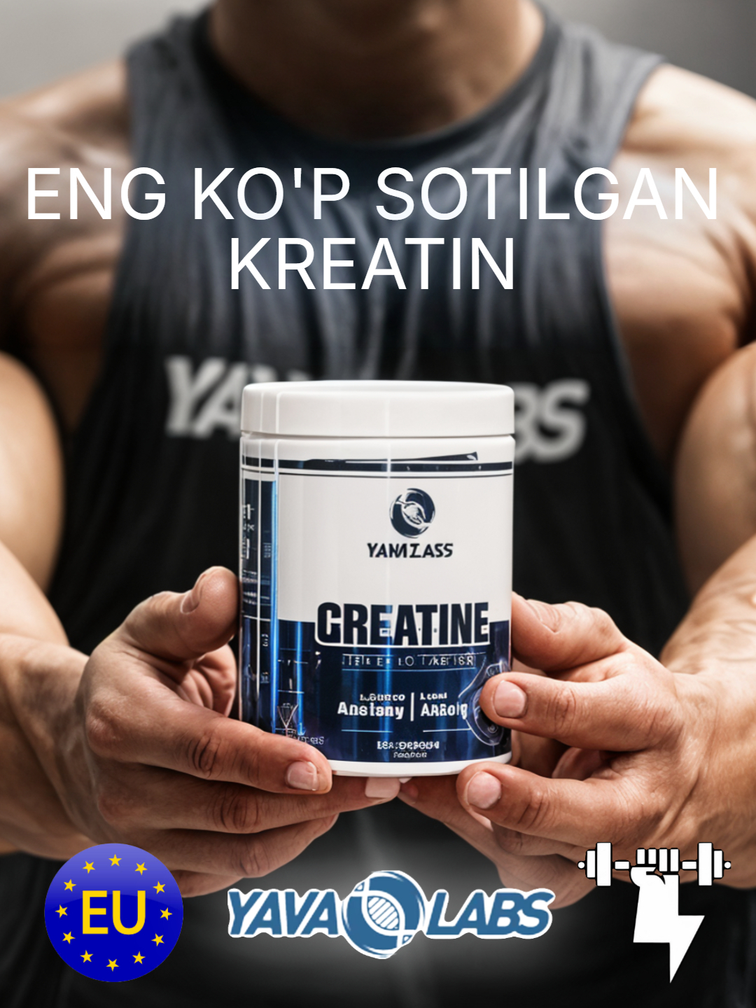 Kreatin monogidrat Creatine Yava Labs, 300 g, 60 ta porsiya creatin ...
