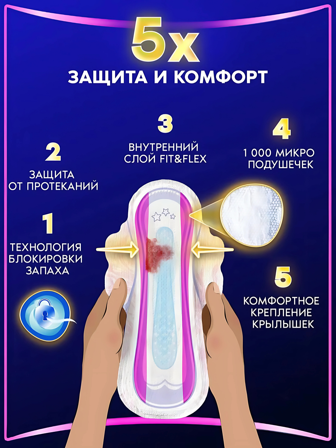 Прокладки Always Ultra Platinum Night Quatro, 22 шт за 89990 сум со ...