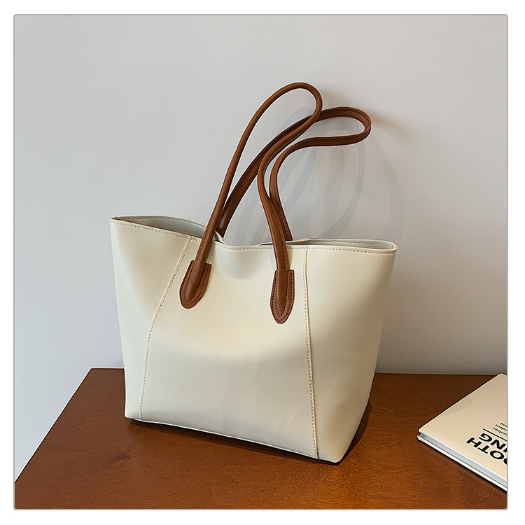 Большая сумка женская на плечо, кожаная, для учебы, А4, тоут купить по ...