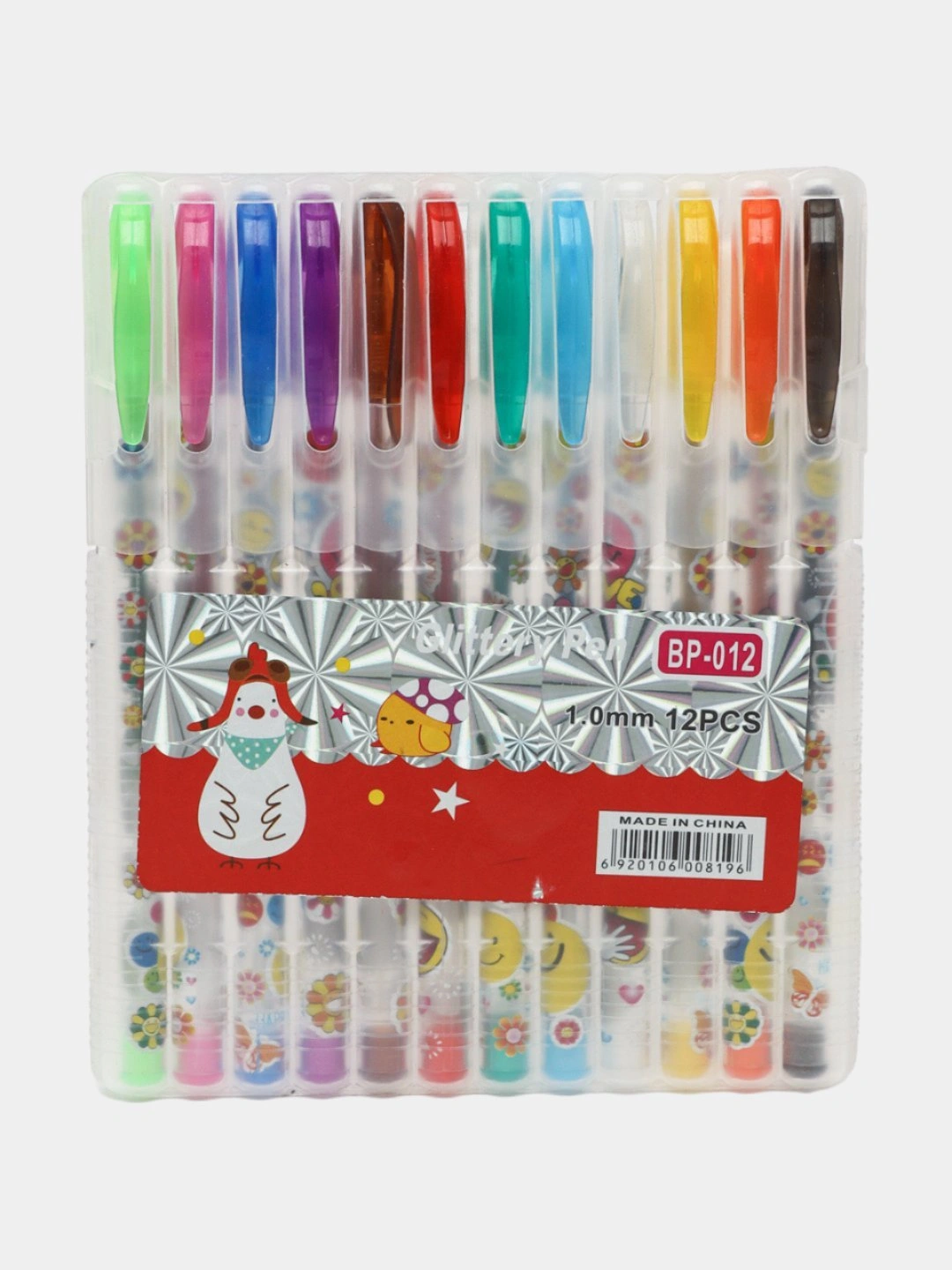 Yaltiroq gel ruchka to'plami, qulay idishda, 4, 6, 8, 10, 12 dona 11110 ...