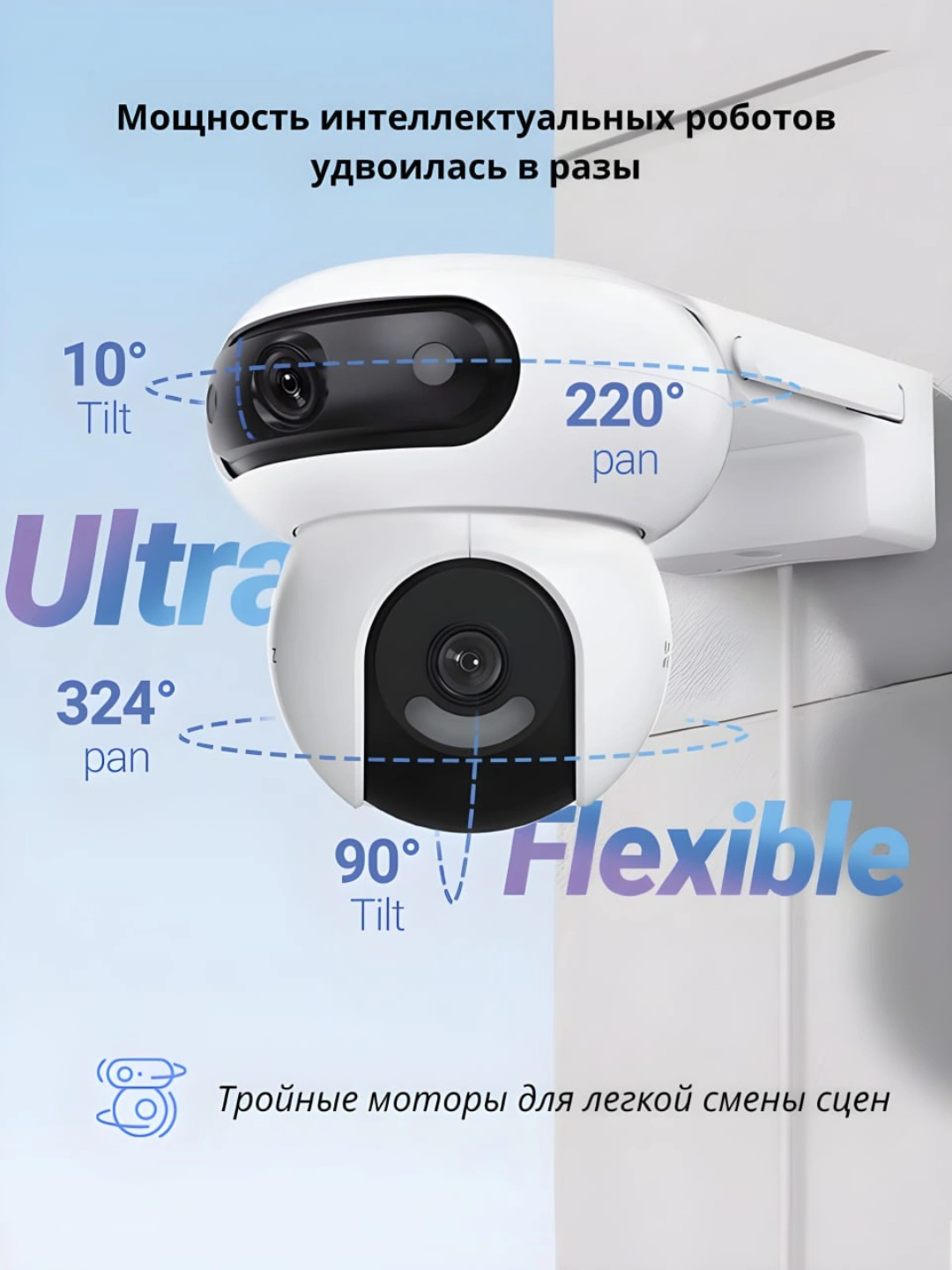 Ezviz H90 Dual 2K+ двойная линза, 4+4 mp, wifi камера, ночное цветное ...