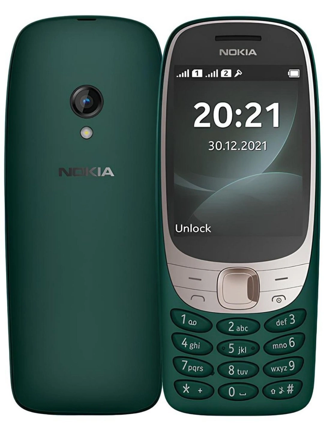 Кнопочный телефон Nokia 6310, зеленый, чёрный, с камерой купить по ...