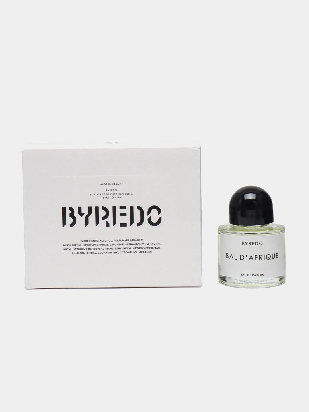 Parfyumlangan suvi Bal d'Afrique Byredo, uniseks, ayollar va erkaklar ...
