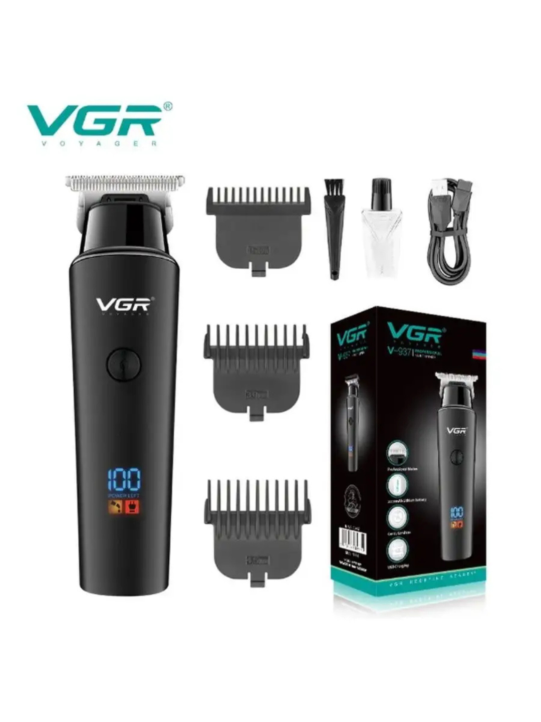 Машинка для стрижки волос VGR V-030, триммер для бритья, бритва за 179000 сум со скидкой 40% ...