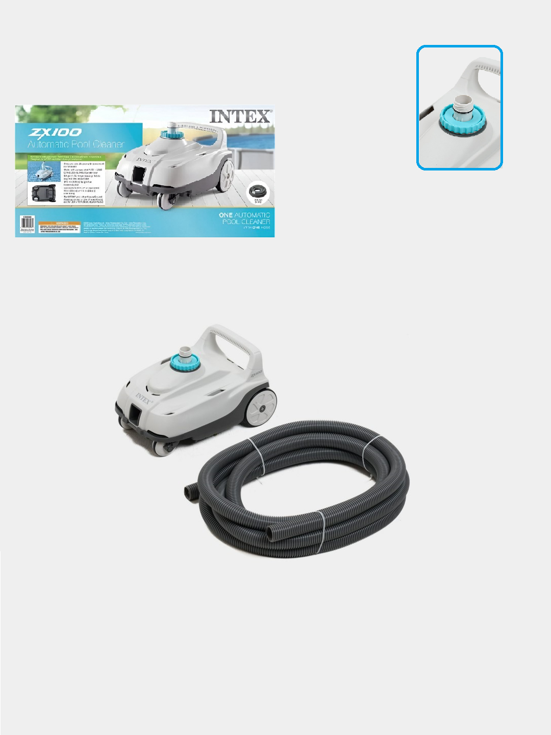 Intex 28006, донный пылесос ZX100, автоматический очиститель дна ...