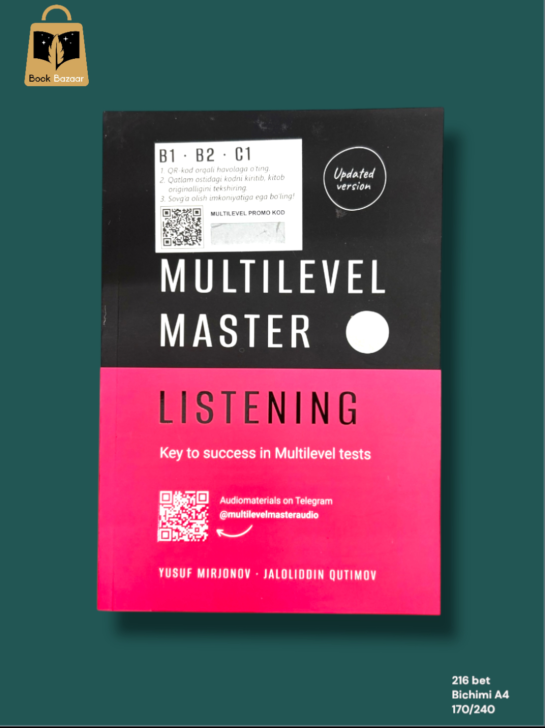 "Multilevel Master" - Yusuf Mirjonovdan IELTS va CEFR uchun kompleks tayyorgarlikni arzon narxda ...