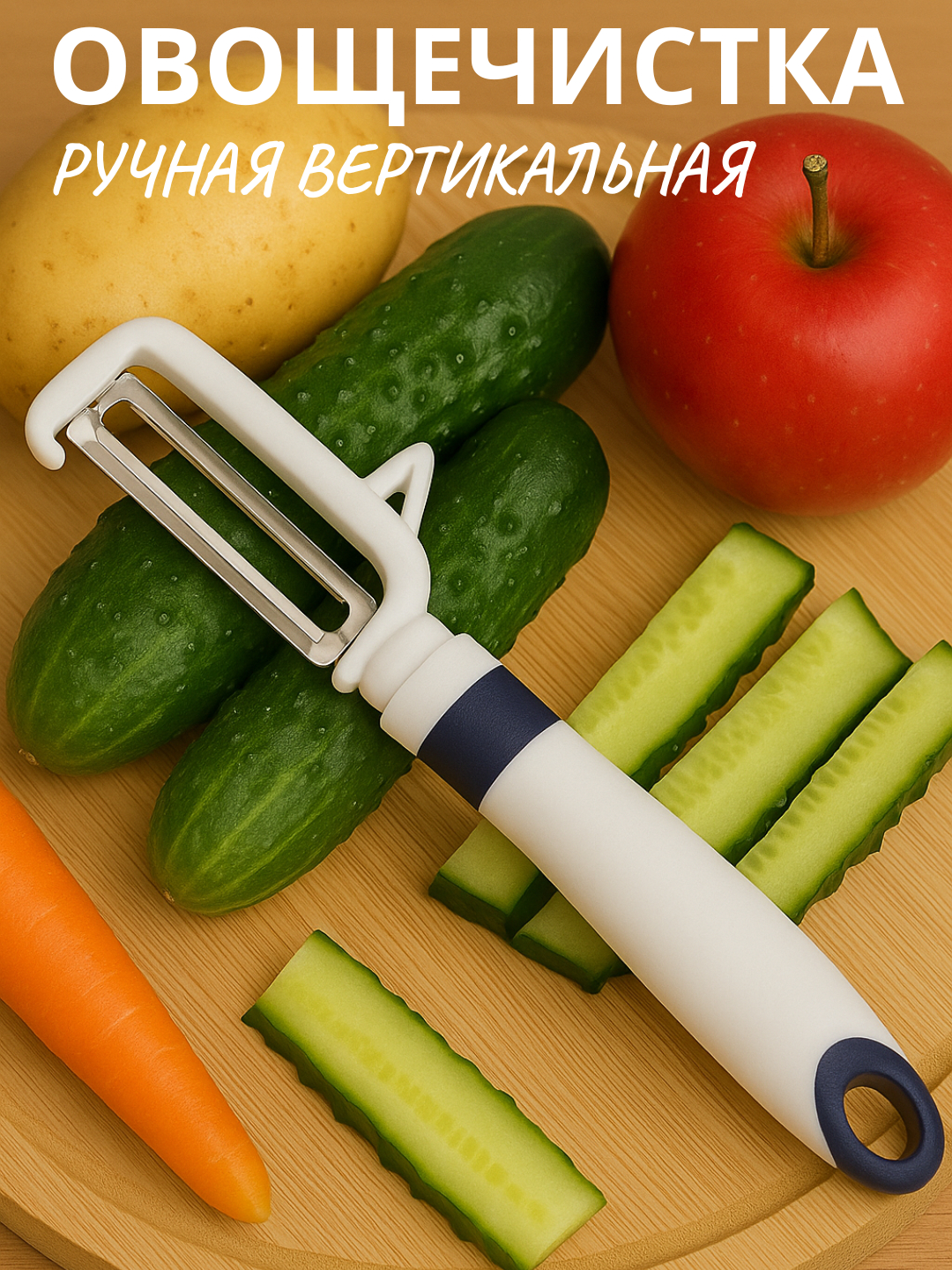 Sabzavot tozalagichi, meva va sabzavot tozalash uchun pichoq, qo‘lda ...