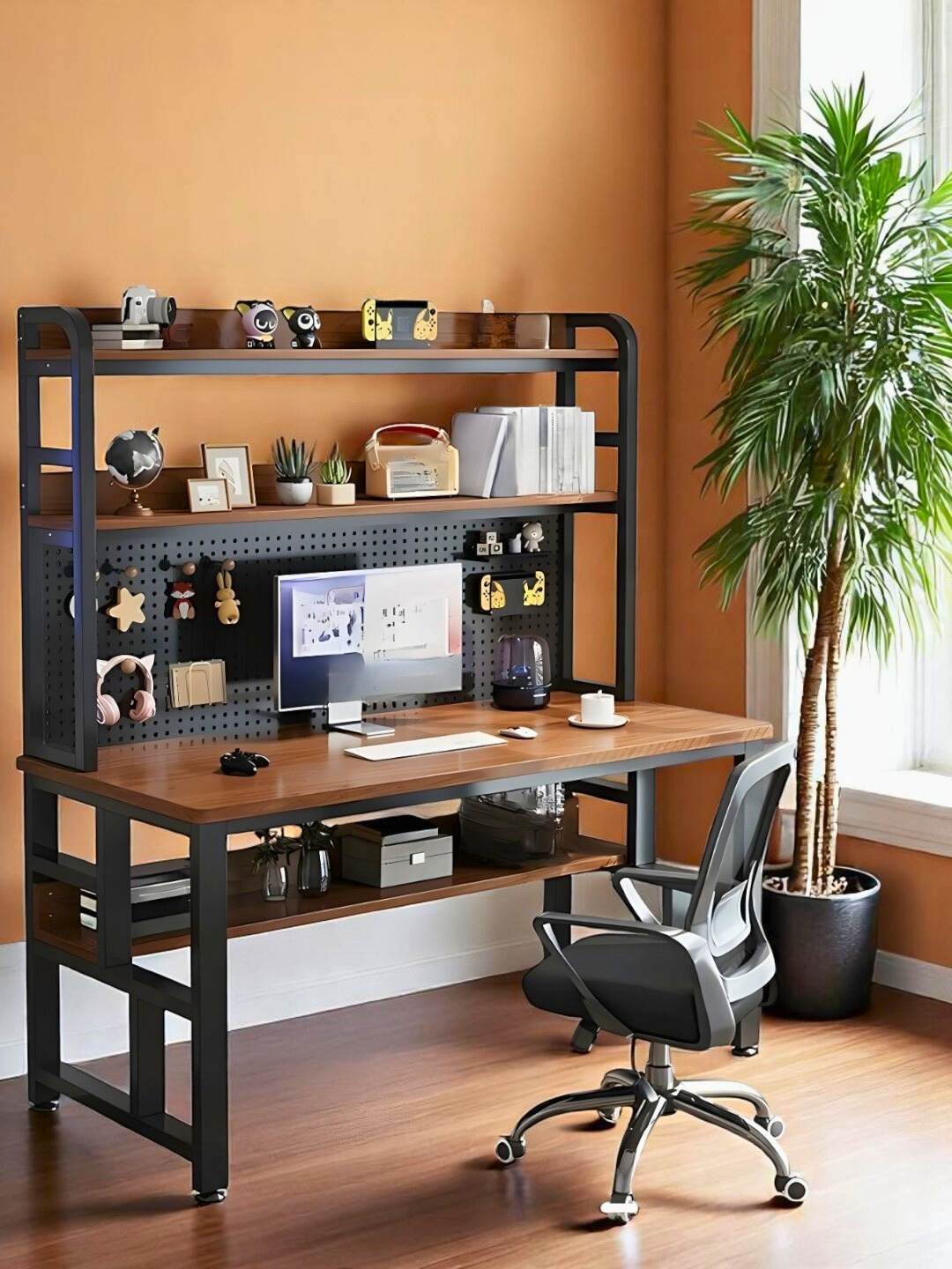 Maktab uchun kompyuter stoli, temirdan, zamonaviy hi-tech uslubida ...