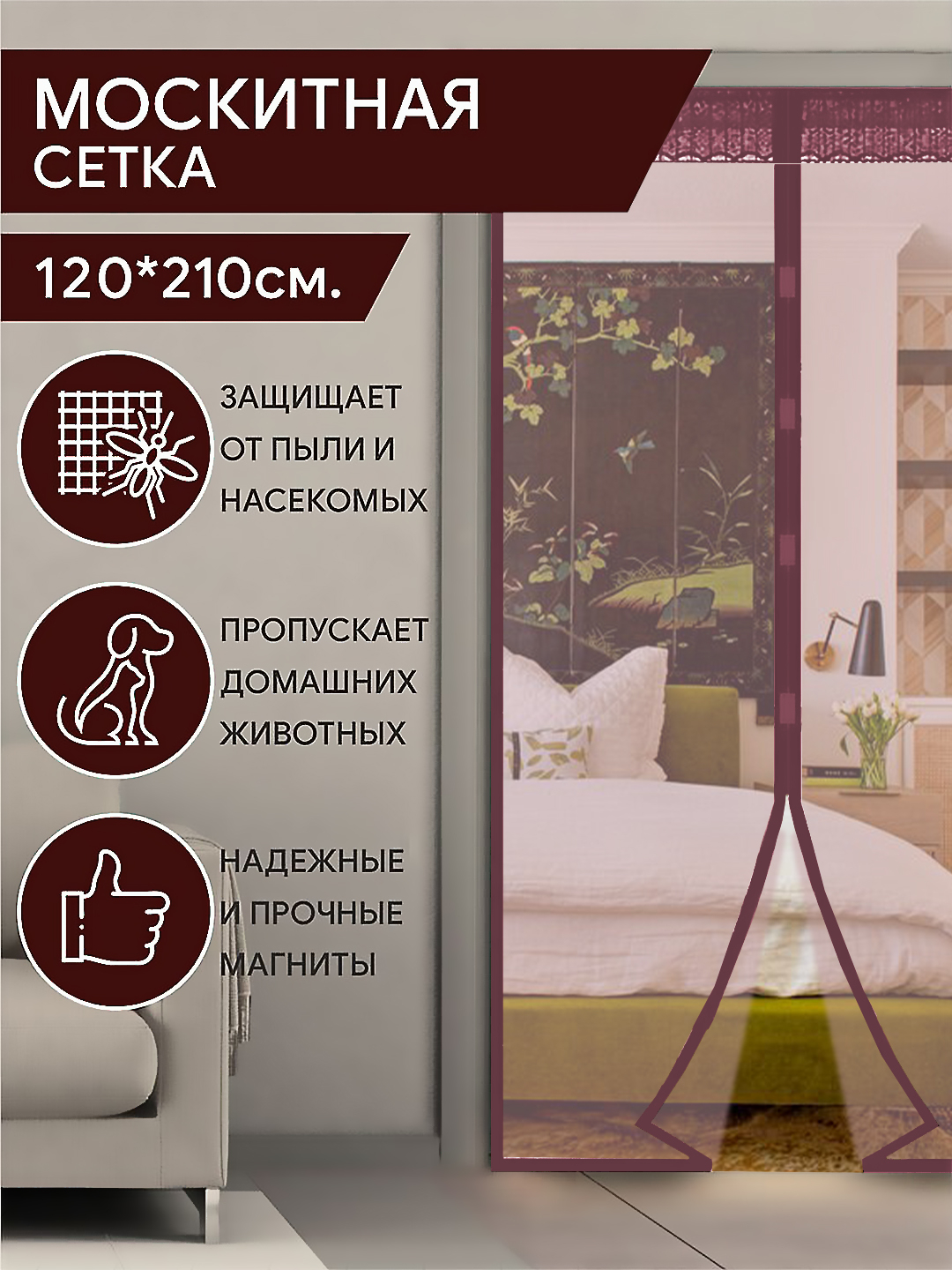 Eshik uchun chivinli to'r,pashsha,chivin va hasharotlarga qarshi ...