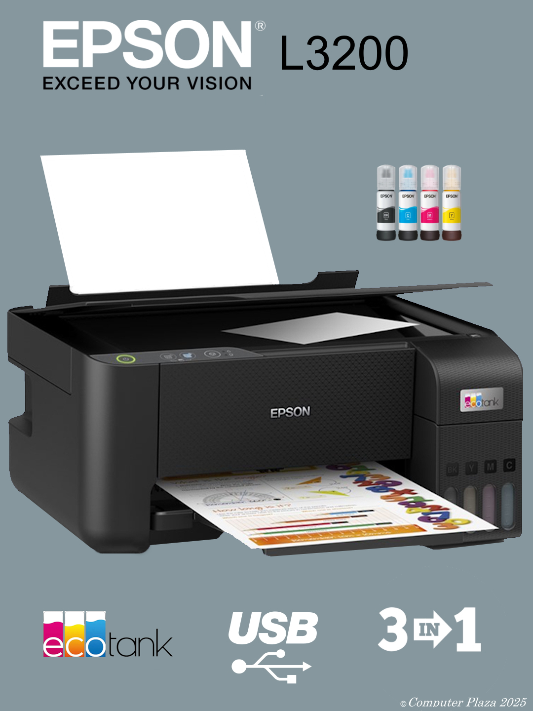 Epson L3200 цветной принтер, сканер за 2285000 сум со скидкой 28%. Uzum Market