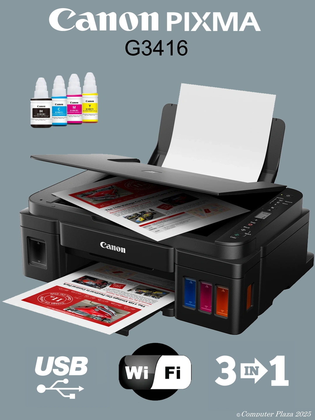 Canon Pixma G3416 Wi-Fi, rangli printer-skaner 1865000 so'mga 13% ...