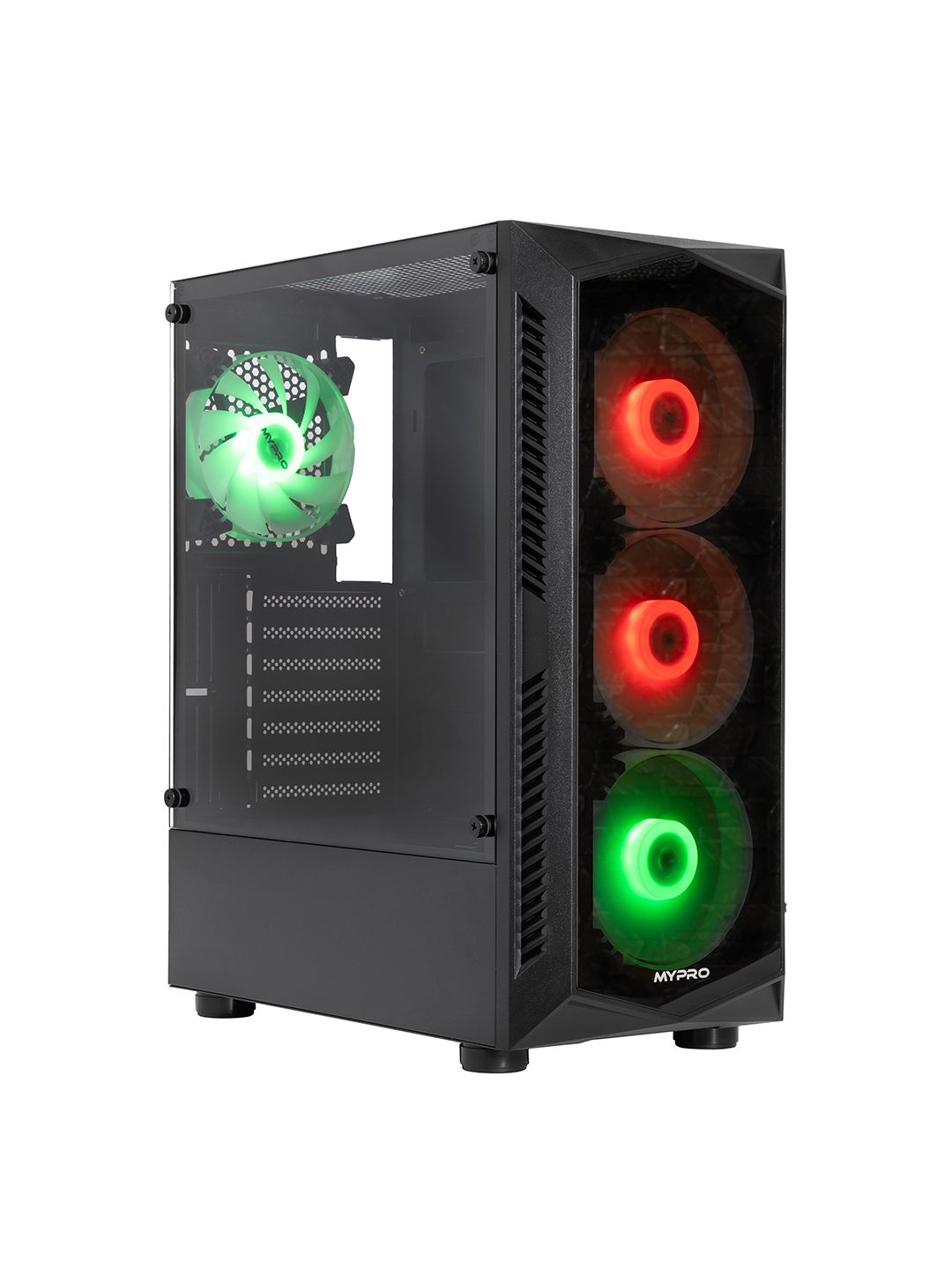 Bo'sh Kompyuter korpusi | 4 TA RGB KULLER | MY PRO Gaming MG12TG Black ...