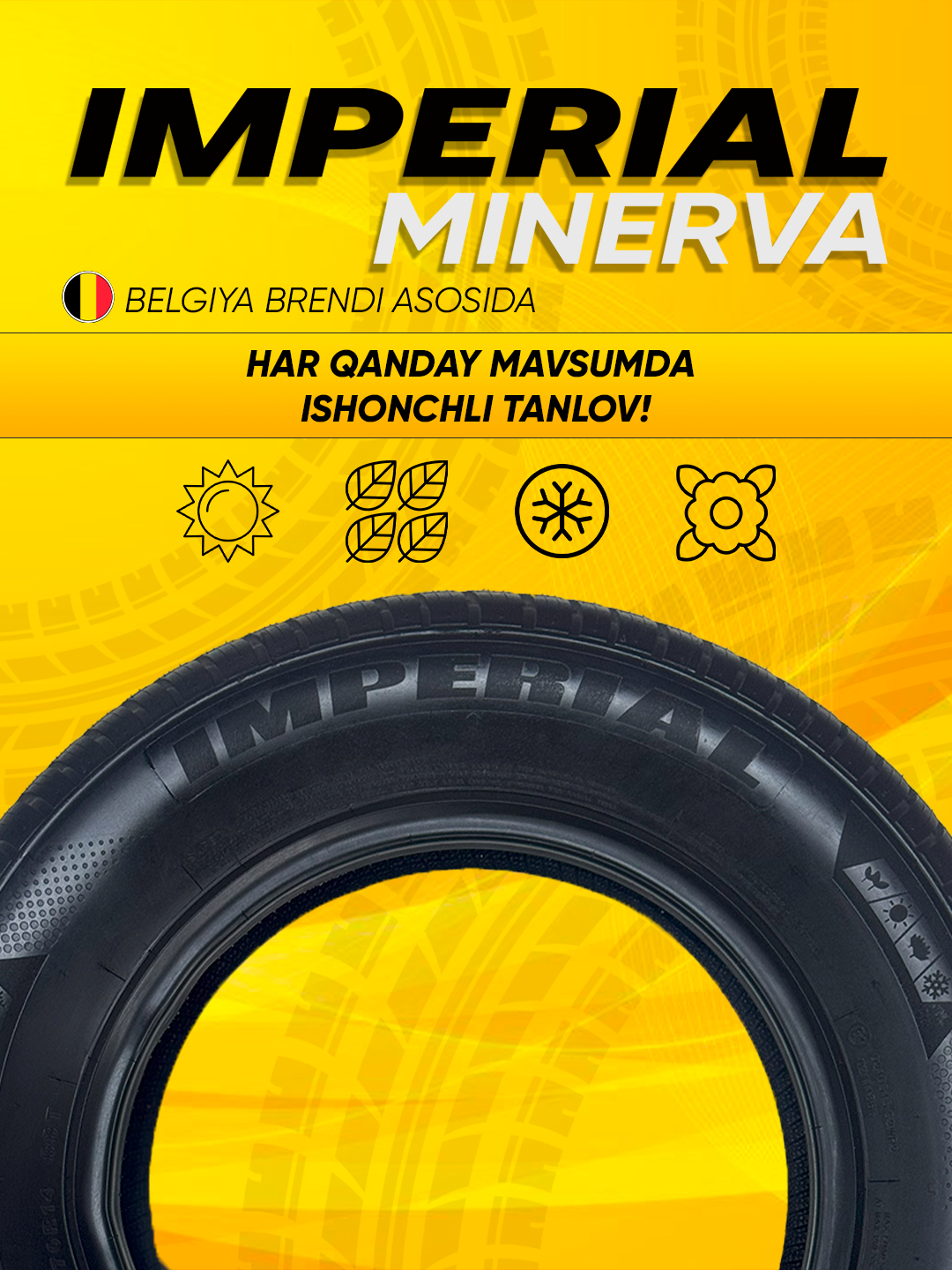 Автошины Imperial Mineva всесезонные, размеры R13, R14, R15, R17, R18, R19, R20, комплект4 штуки ...