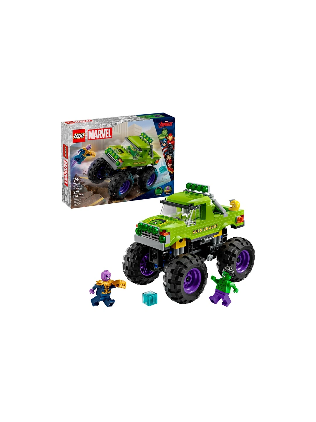 Конструктор LEGO Marvel 76263 Грузовик Халка против Таноса, 229 деталей ...