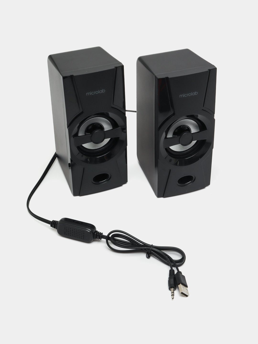 Колонки Microlab B-15, компьютерная акустика 2.0, AUX+USB, 6 Вт RMS купить по низким ценам в ...