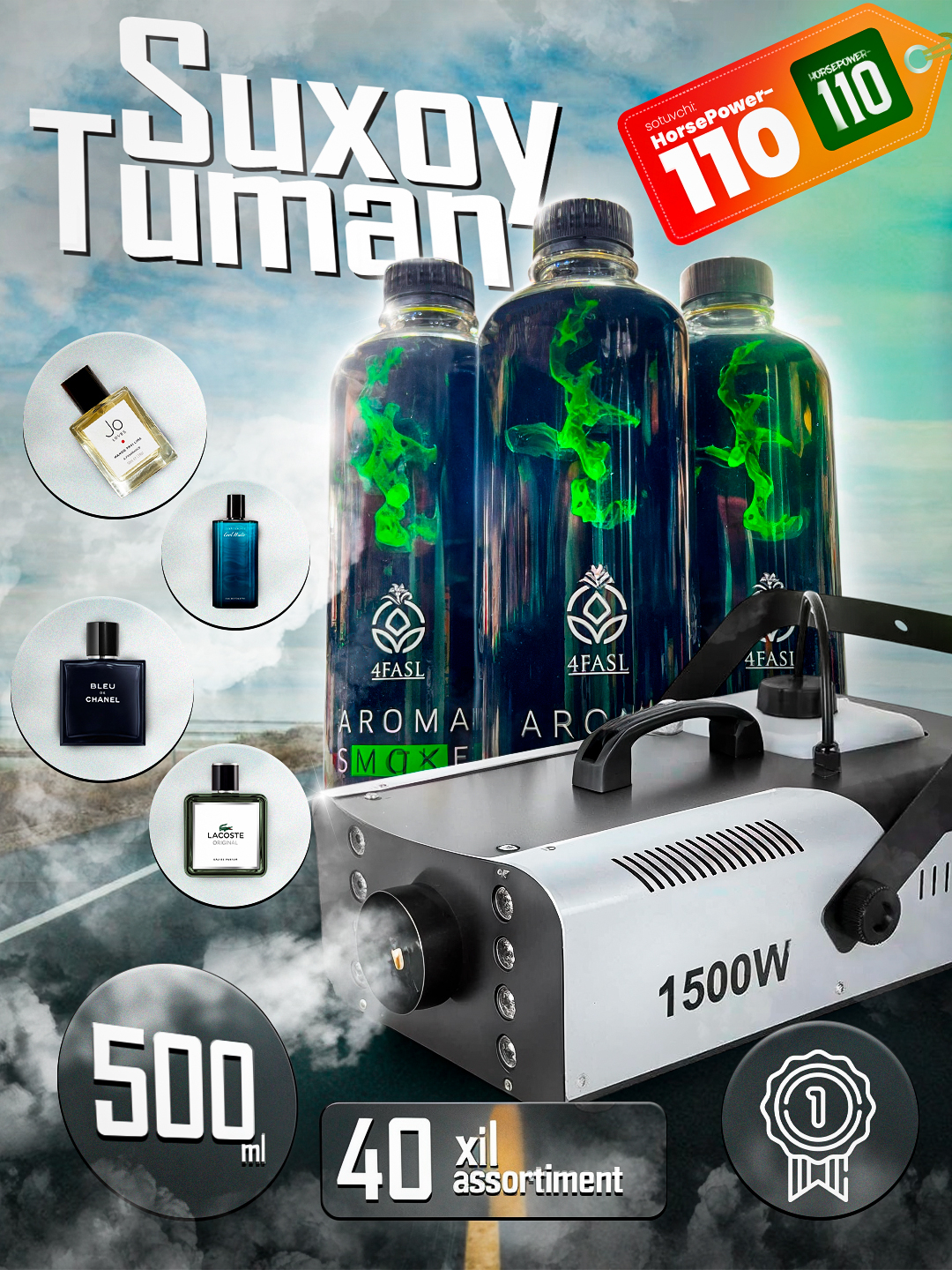 Сухой туман ароматизатор 4FASL, для авто, приятный аромат, 500 мл ...