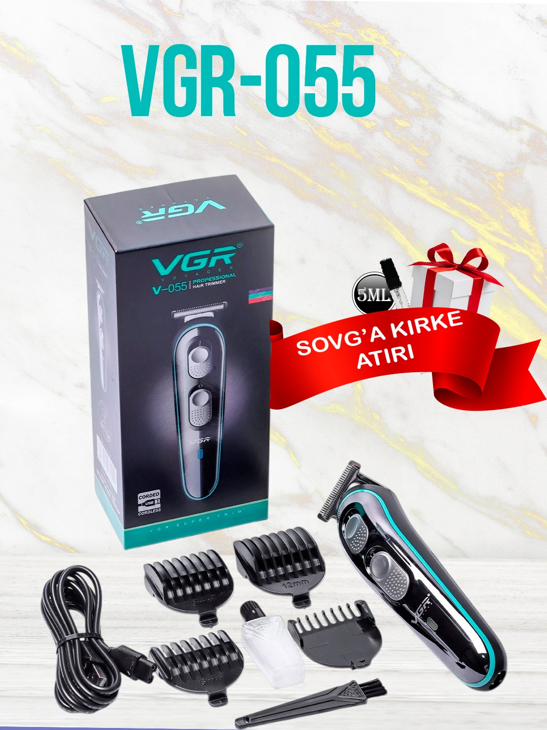 Триммер для бороды и усов и волос VGR V-055 за 97070 сум со скидкой 68% ...