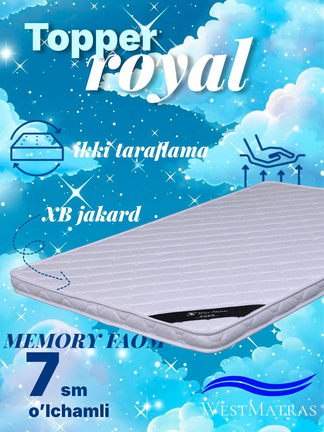 Topper Royal –zamonavi korpacha va sog‘lom uyqu uchun mukammal yechimni ...