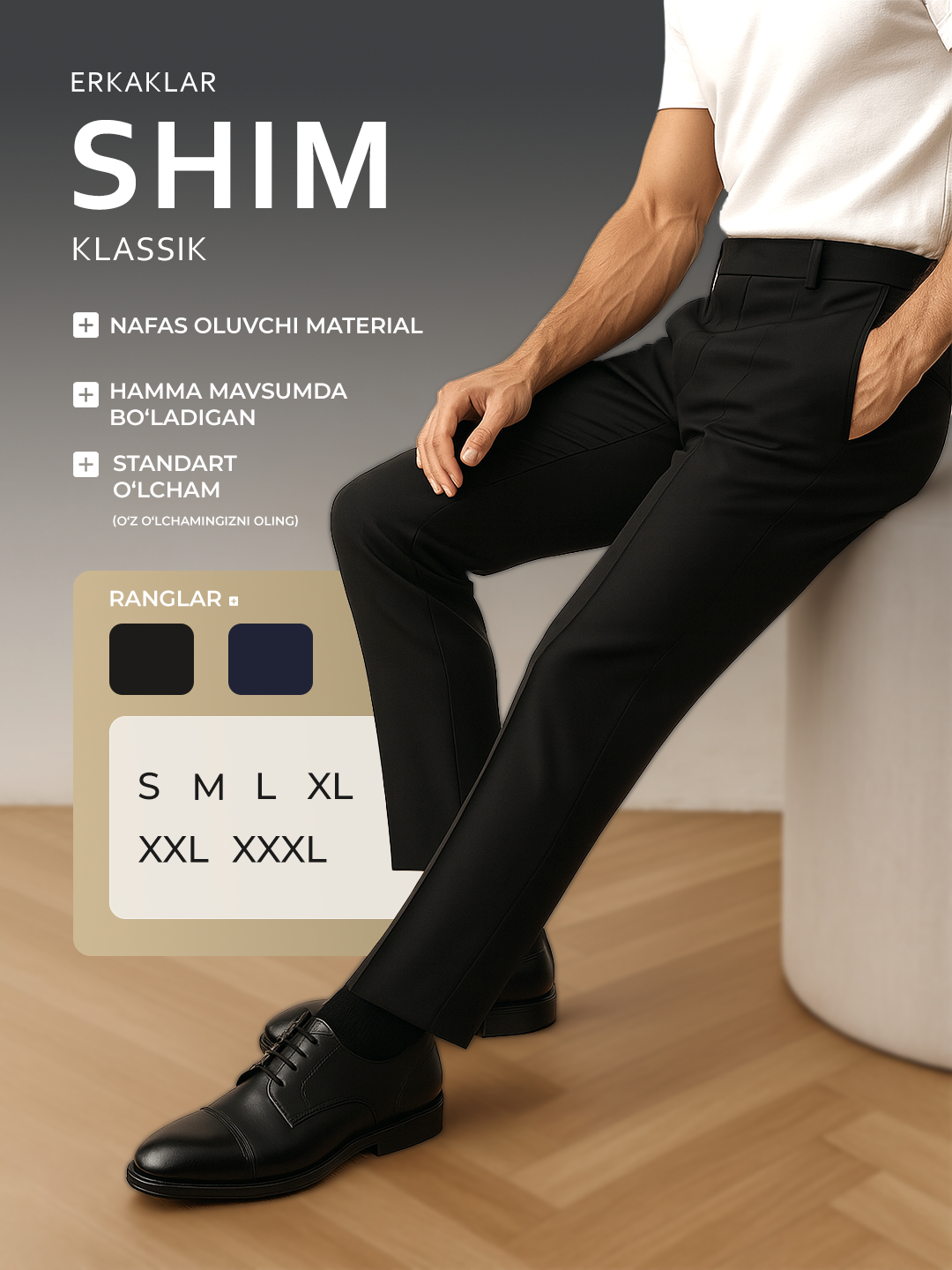 Klassik shimlar, erkaklar kiyimlari, kuzgi kiyimlar erkaklar uchuni, Nasemni arzon narxda sotib ...